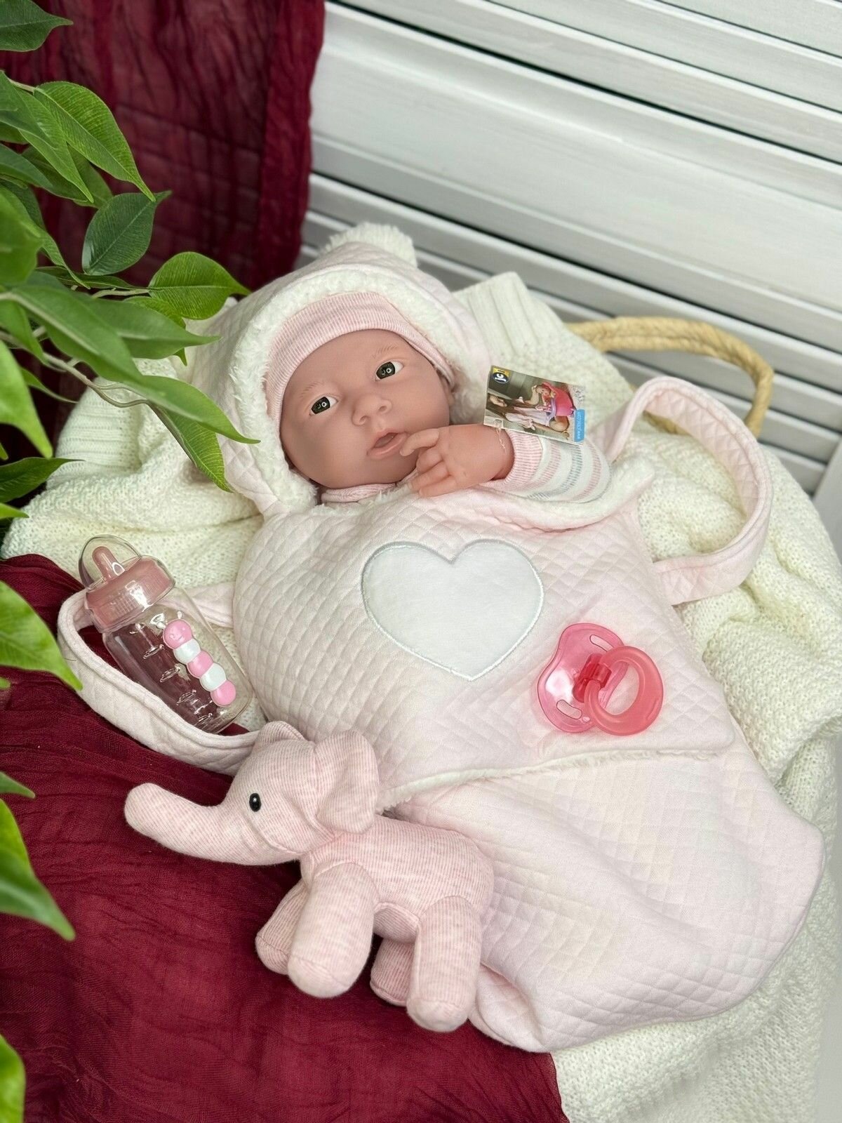 Кукла для девочки мягконабивная 39 см Новорожденная