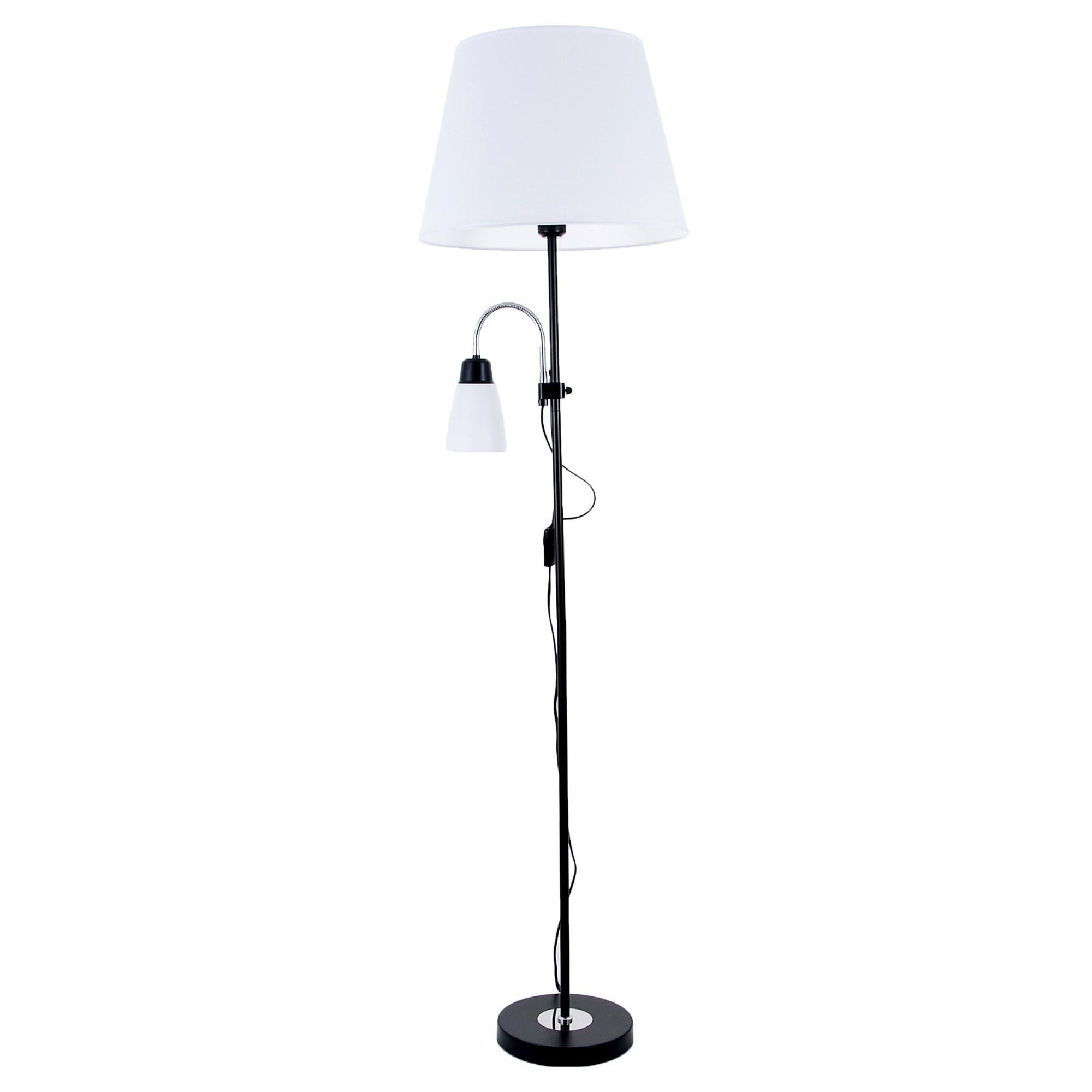 Торшер BayerLux 19030/2BK, E27, 40 Вт, цвет черный, 41x41x180 см