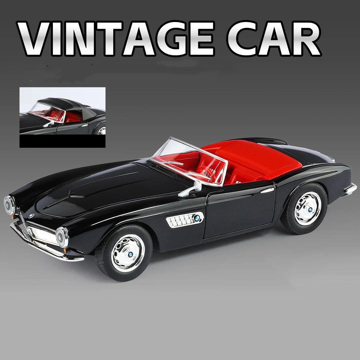 Welly 1:24 BMW 507, черный, металлическая модель