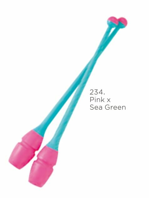 Булавы Chacott Rubber Clubs 234 Pink x Sea Green 36 см