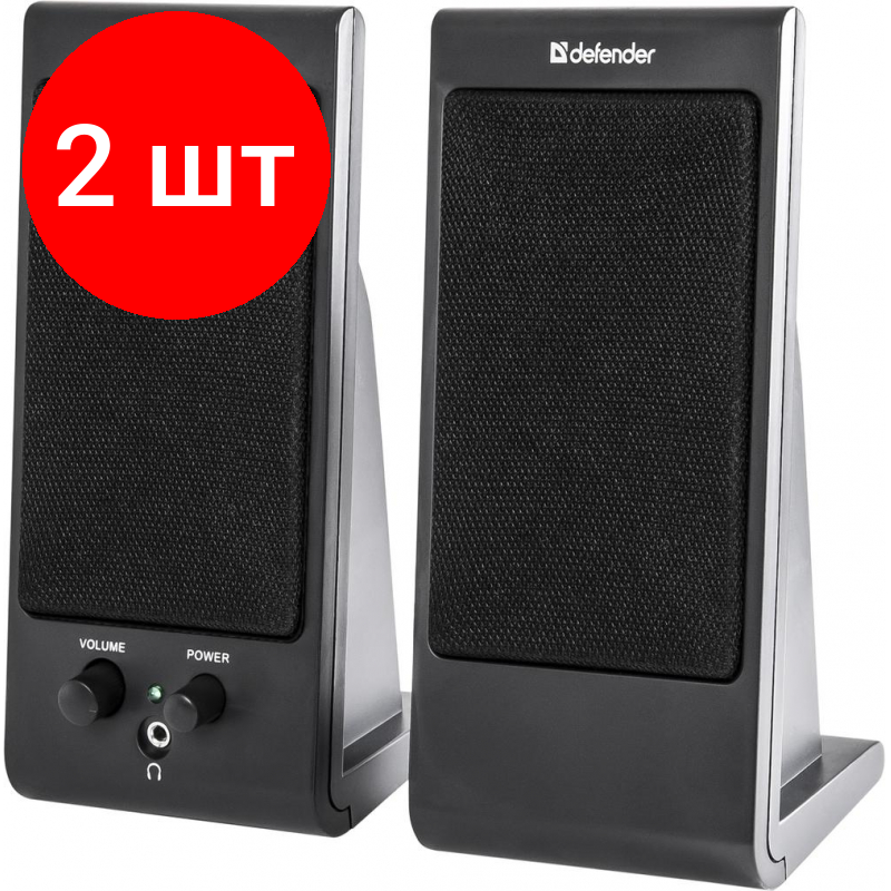 Комплект 2 штук, Акустическая система 2.0 Defender SPK-170