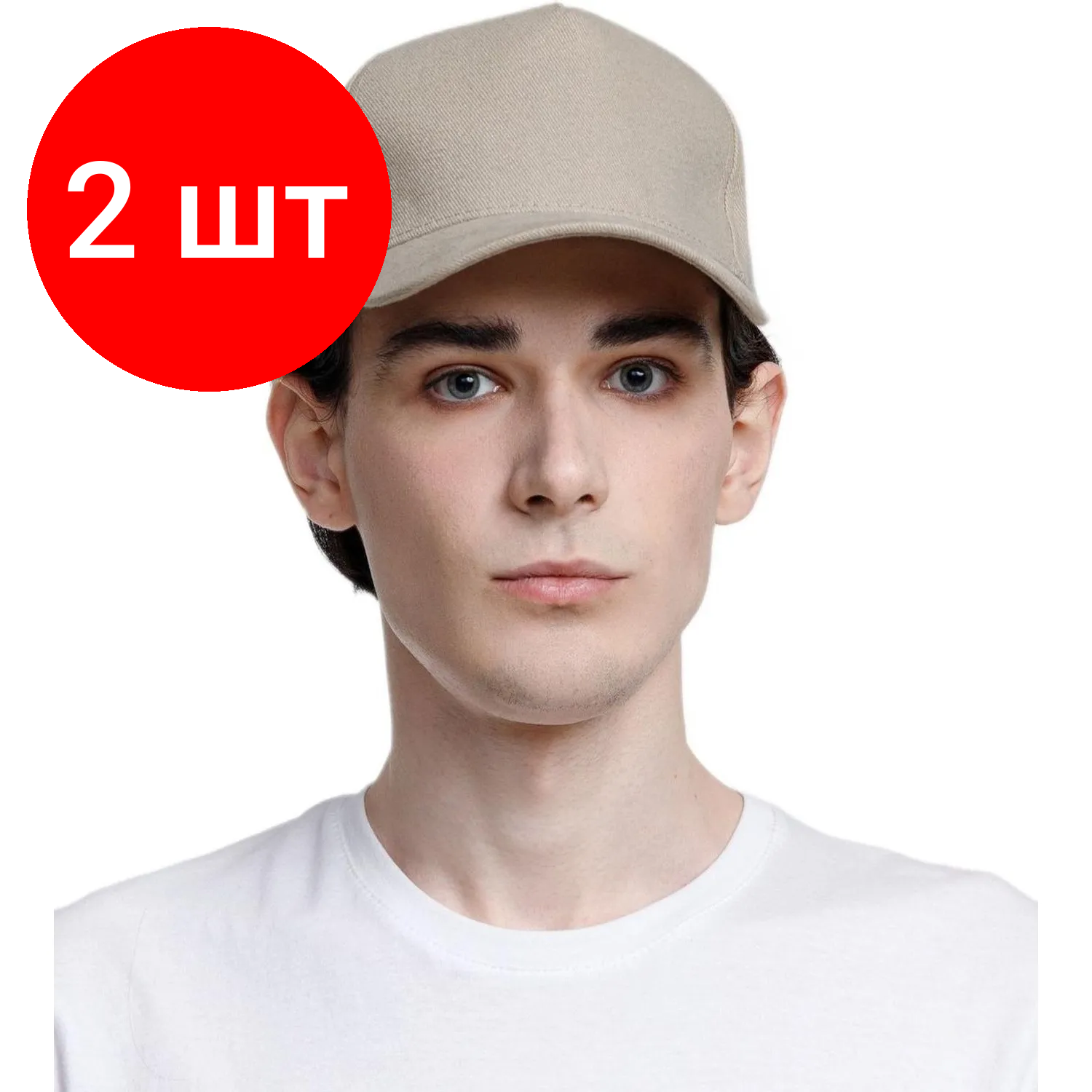 Комплект 2 штук, Бейсболка Standard, серая