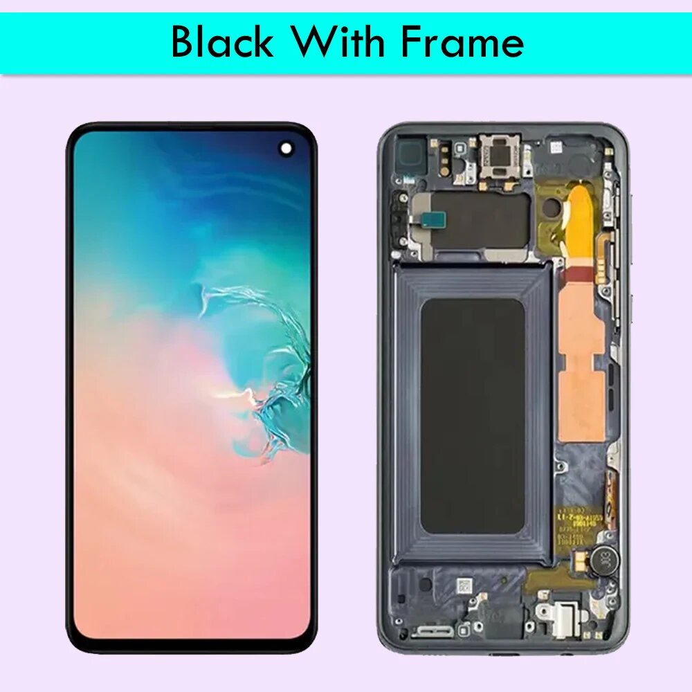 5,8 "в сборе AMOLED для Samsung S10e G970FU ЖК-сенсорный экран AMOLED-дисплей с цифровой сборкой, запасные части для ремонта