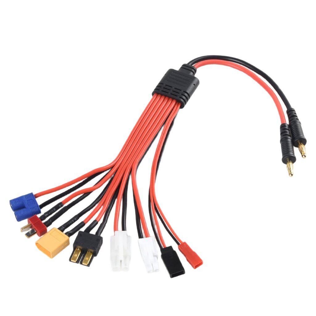 8-канальные разъемы типа "Банан" к FUTABA, кабель-адаптер для зарядки Поддерживает Передачу большого тока Для Дронов И электромобилей
