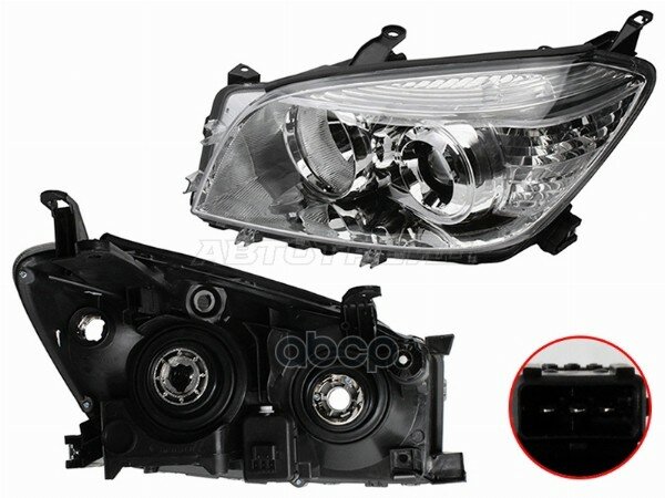 Фара Toyota RAV4 (XA30) 05-08 (Слева/ Галоген/ С электрокорректором) Sat арт. ST-212-11K5L