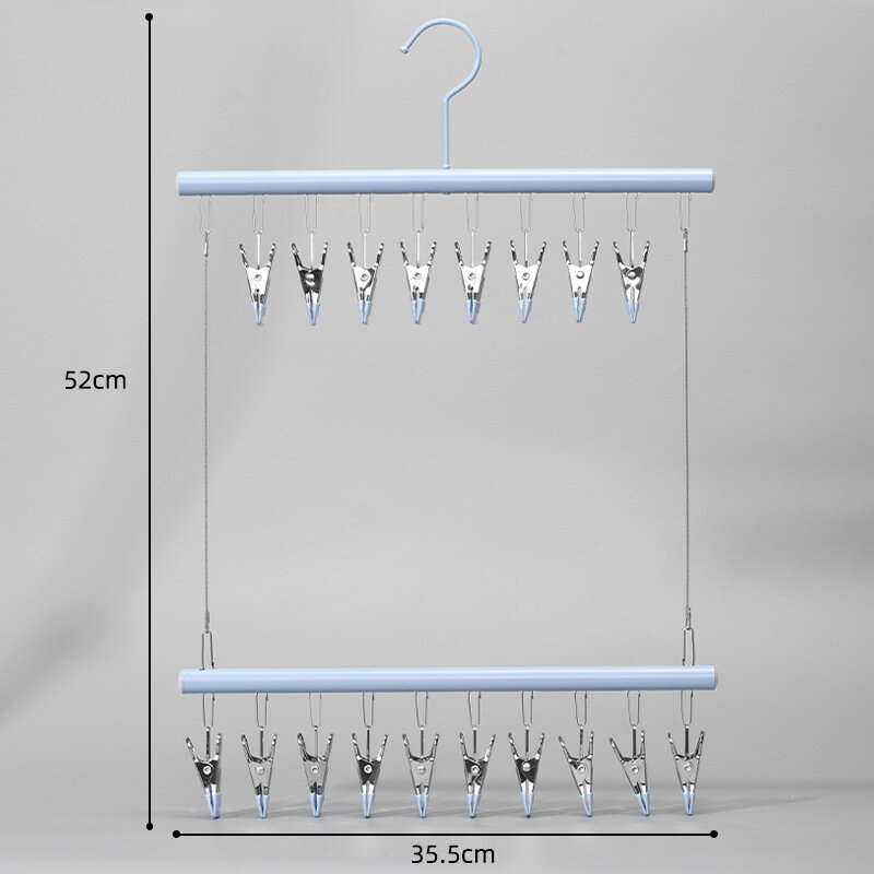 Двухслойный зажим для шляп, стойка для хранения, крючок для гардероба, вязаная шляпа, многофункциональный зажим, зажим для нижнего белья, зажим для носок в общежитии