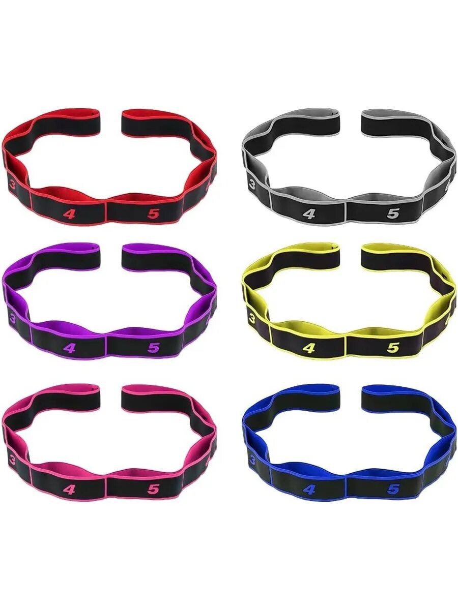 Эластичная резиновая лента, фитнес-веревка, 8 секций