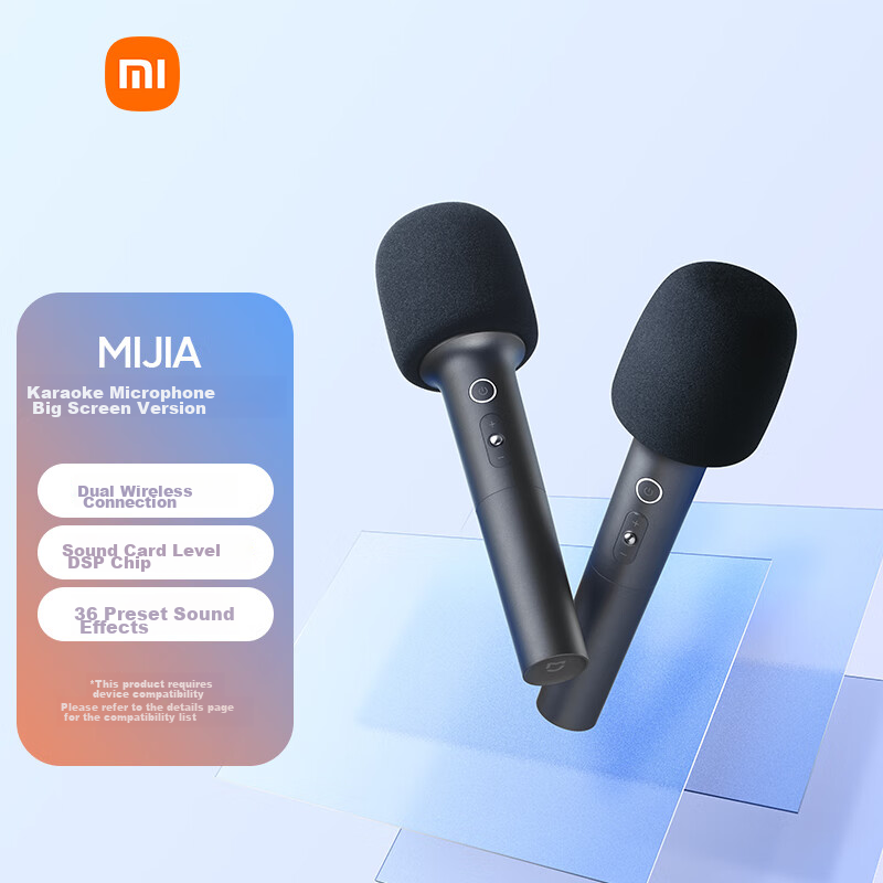 Микрофон MIJIA K Song Version 2-Pack Xiaomi TV Redmi TV Home KTV TV, тёмно-серый