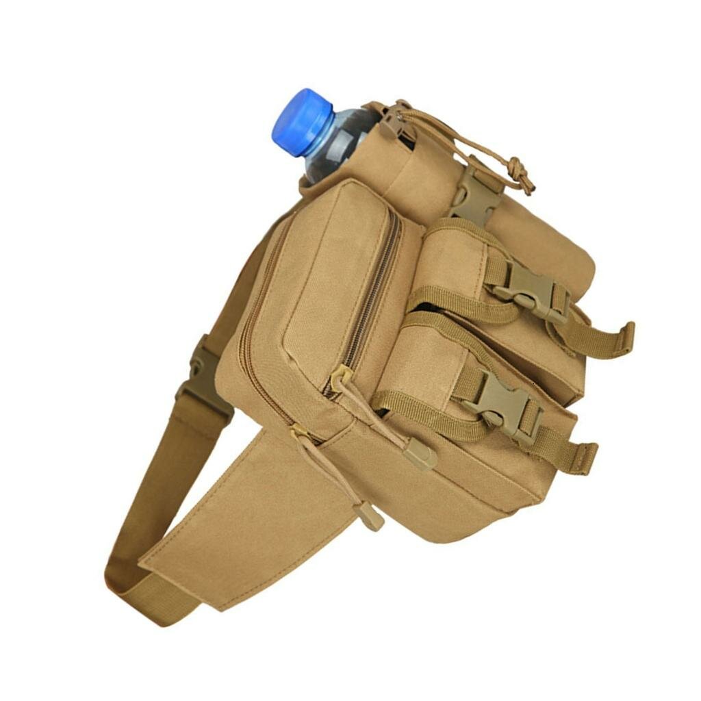 Тактическая поясная сумка с держателем для бутылки, Цвет грязи