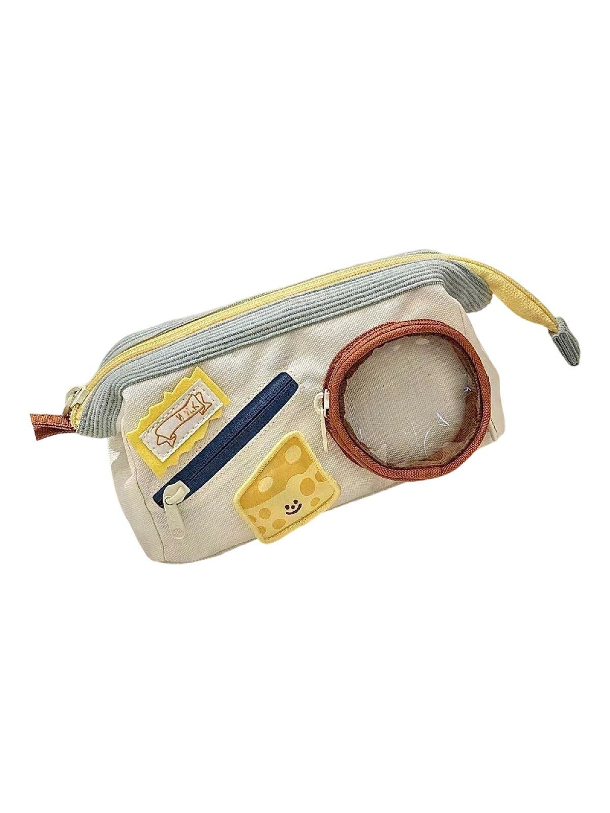 Большая Емкость Карандаш Чехол Карандаш Сумка Мульти Отсеки Полиэстер Чехлы Для Ручек