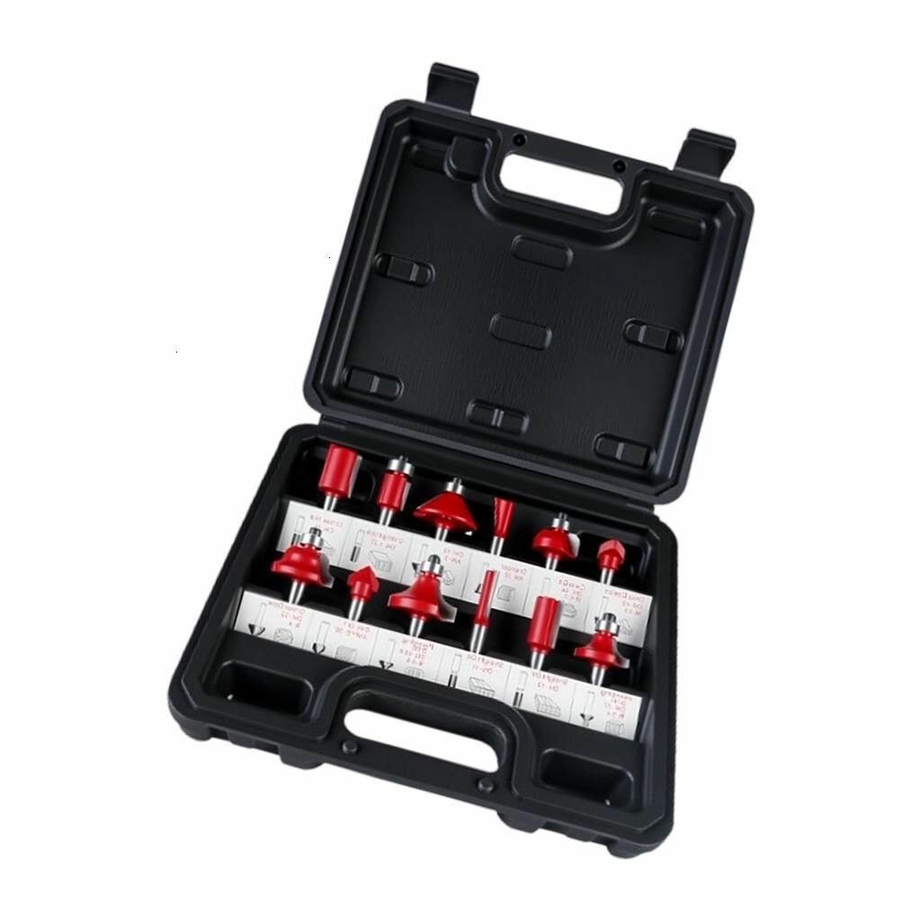 Фреза, набор деревообрабатывающих фрез с хвостовиком 1/4 дюйма-набор из 12 предметов