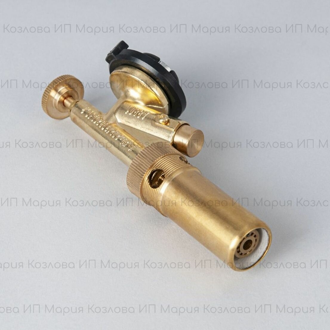 Металлическая газовая горелка премиум с пьезоподжигом из сплава меди