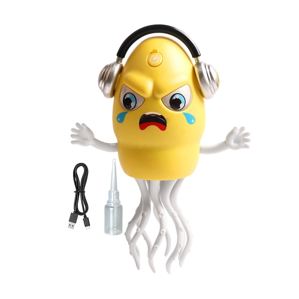 Электрическая Движущаяся Игрушка-Робот-Каракатица с Музыкальным Животным Для Обхода Препятствий