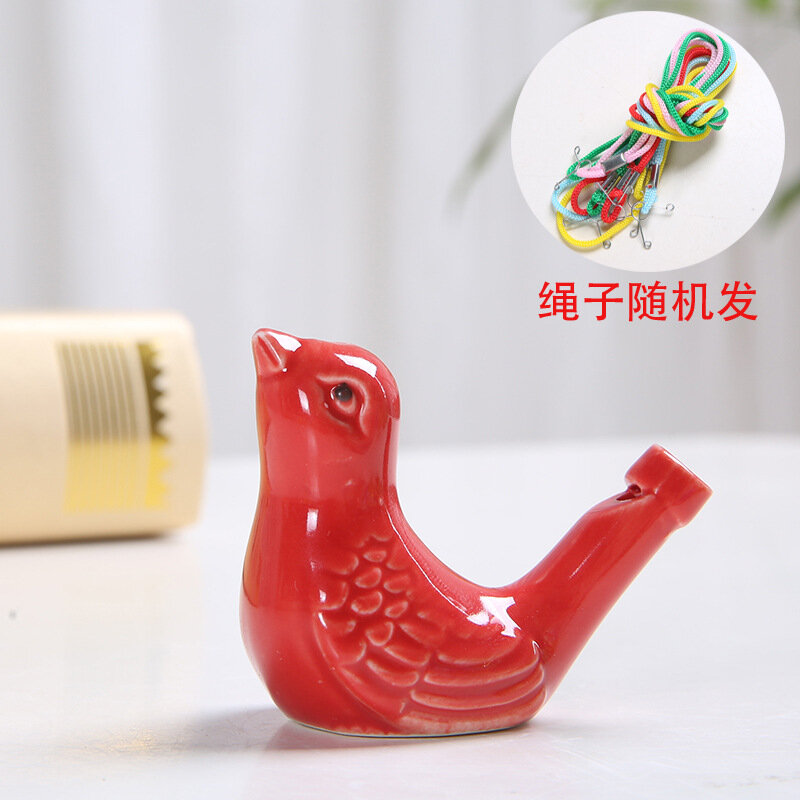 Детский свисток для птиц с водой, свисток с звуком птицы, подарок для детского сада, керамическая игрушка для птиц, водяной свисток для животных