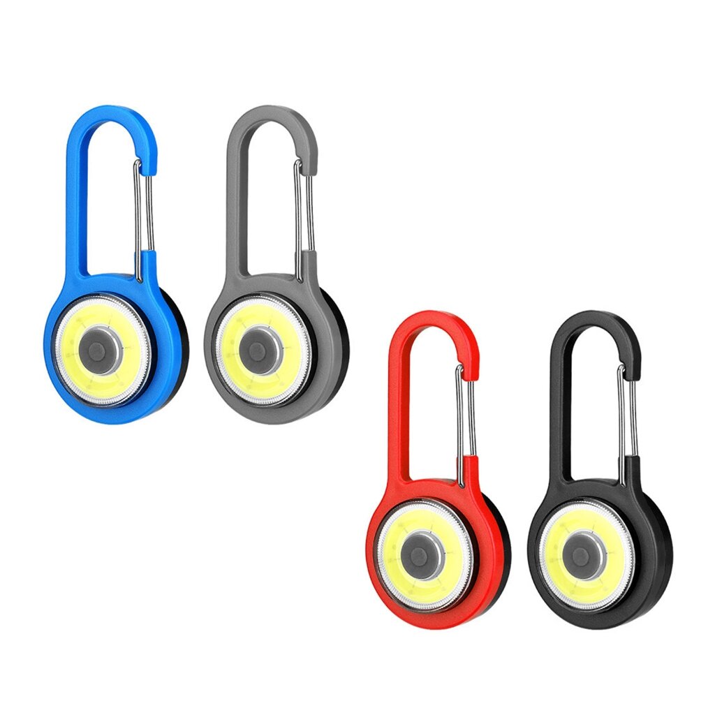 1 комплект из 4 светодиодных фонарей для ключей-карабинов