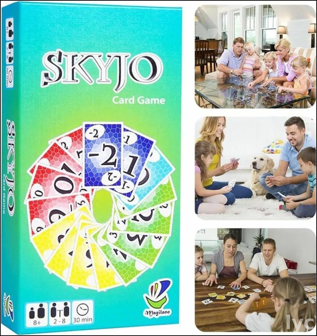 Эксклюзивная настольная игра Skyjo Action для компании от двух до восьми человек