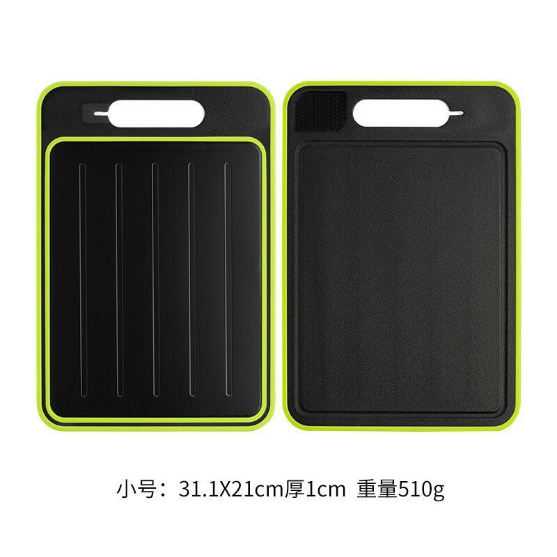 ⭐Двусторонняя разделочная доска с быстрым размораживанием, алюминиевая, с распылением краски, для дома, с точилкой для ножей, функция измельчения чесночной пасты⭐