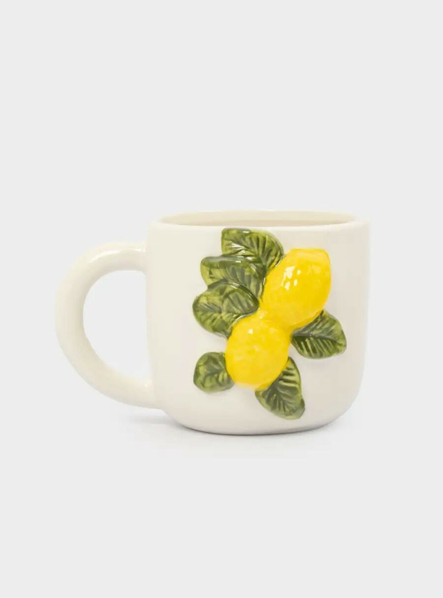 Кружка, 450 мл, фарфор, молочная, Лимоны, Limoncello (Anna Lafarg)