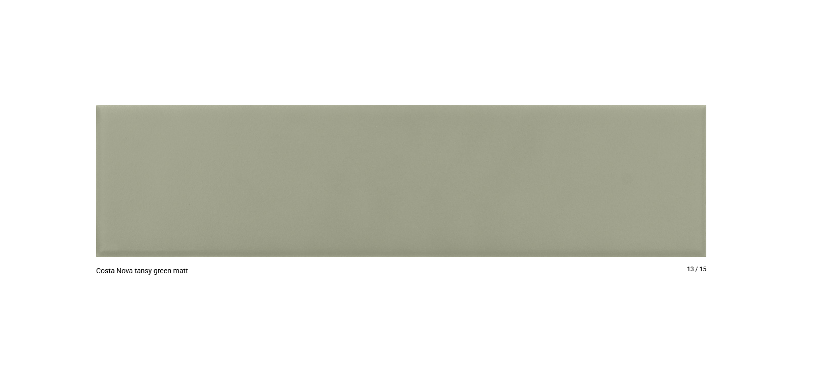 Плитка Equipe COSTA NOVA TANSY GREEN MAT 5x20см, 60шт (0.6м2)