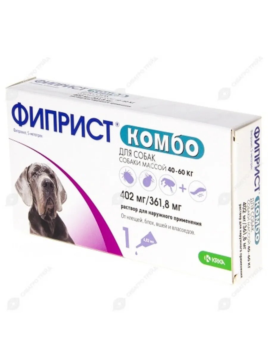 Капли на холку Фиприст Комбо 4,02мл для собак свыше 40кг