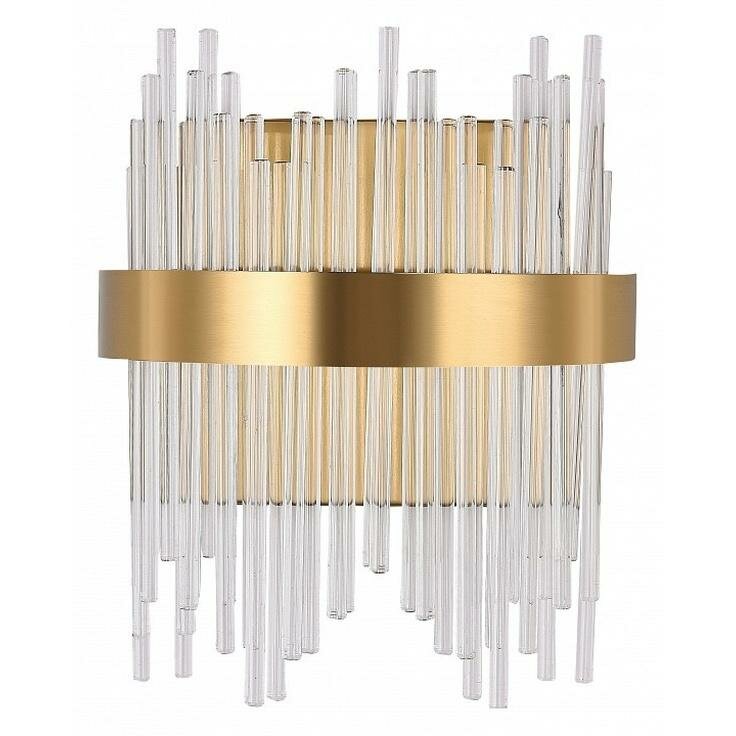 Накладной светильник Natali Kovaltseva LED LAMPS 81118 LED LAMPS 81118/1W цвет золотой На монтажной пластине Модерн