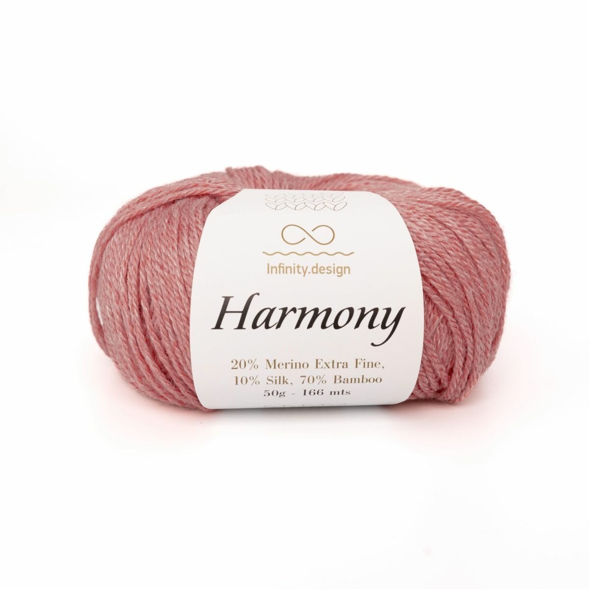Пряжа для вязания Infinity Design Harmony (3911 Light Pink) 1 моток 50 г/166 м