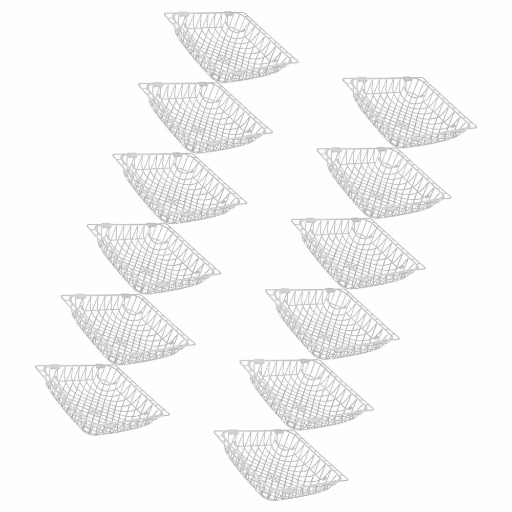 Пластиковое гнездо для голубей белое, для разведения птиц, набор из 12 шт
