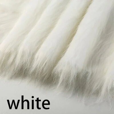 Искусственный мех Ocelot 50x50 см Белый, 50x180cm, ywsb090