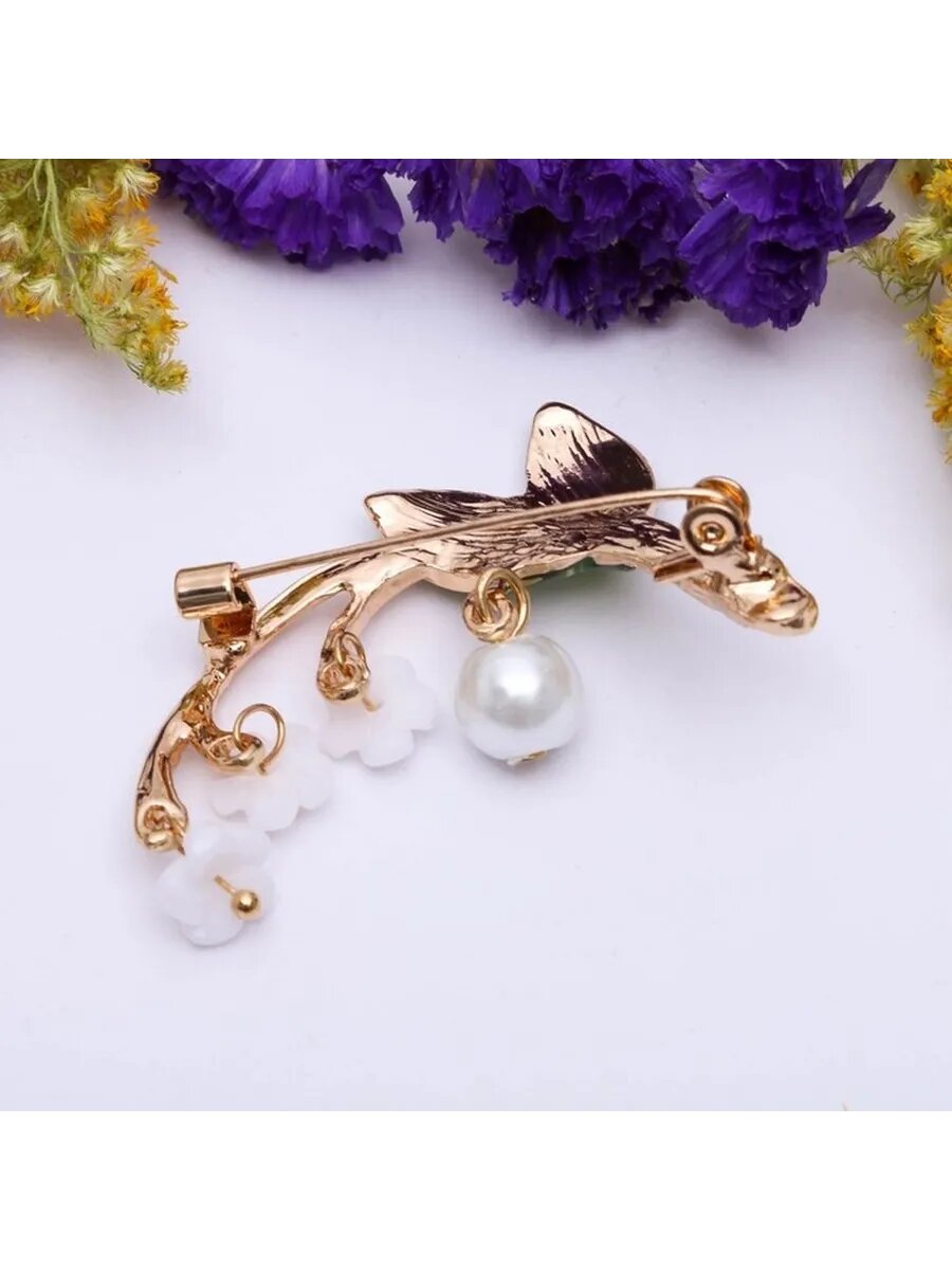 Комплект бижутерии, пластик, эмаль