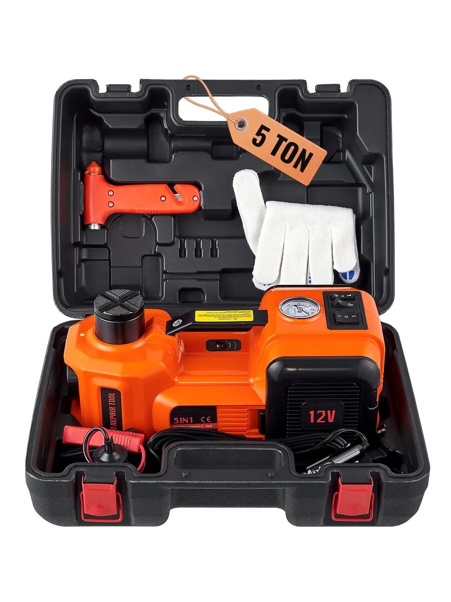 Автомобильный электрический домкрат нагрузка до 5т