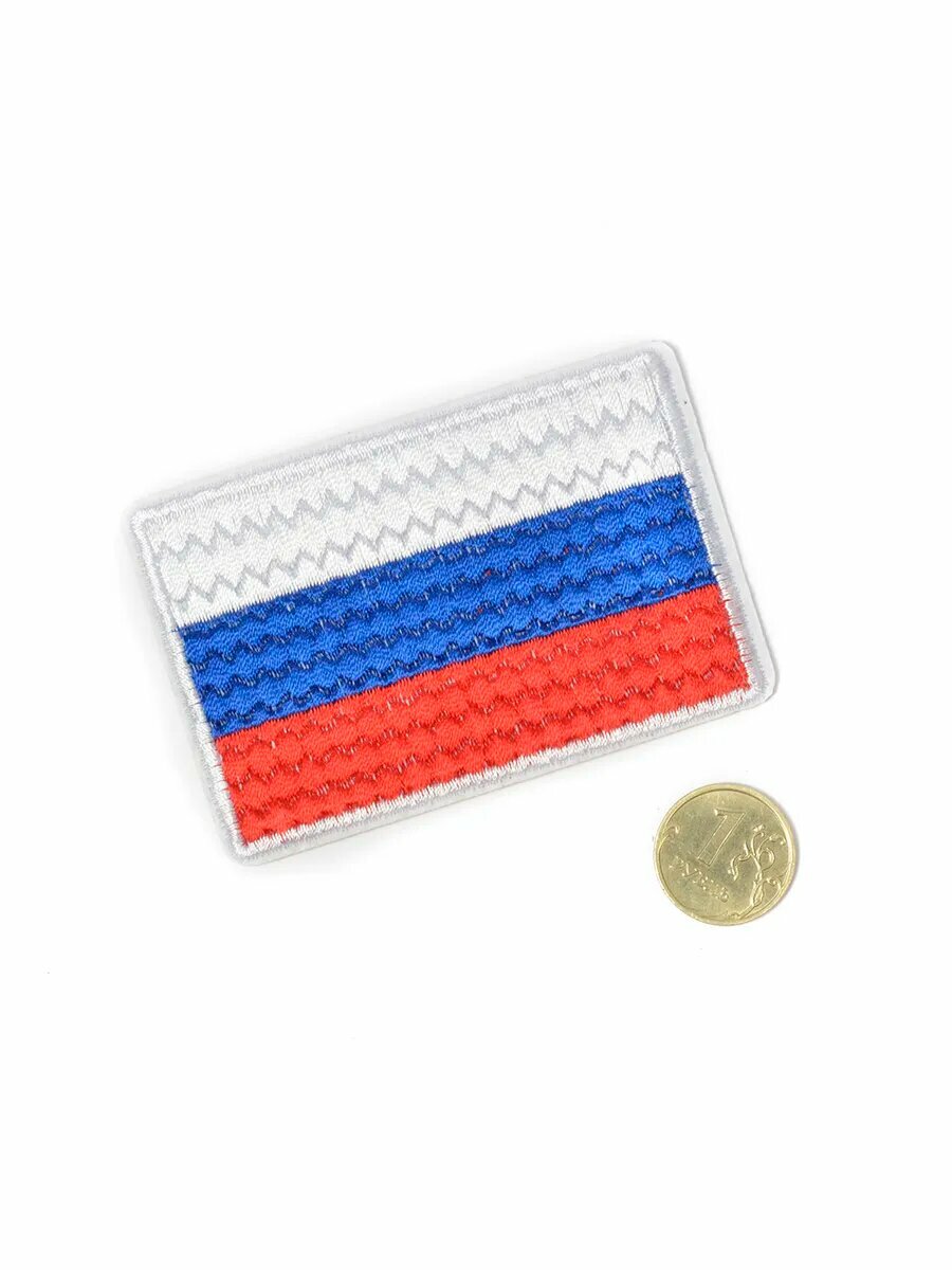 Термоаппликации вышитые Россия 5,9х8,3см 10 шт