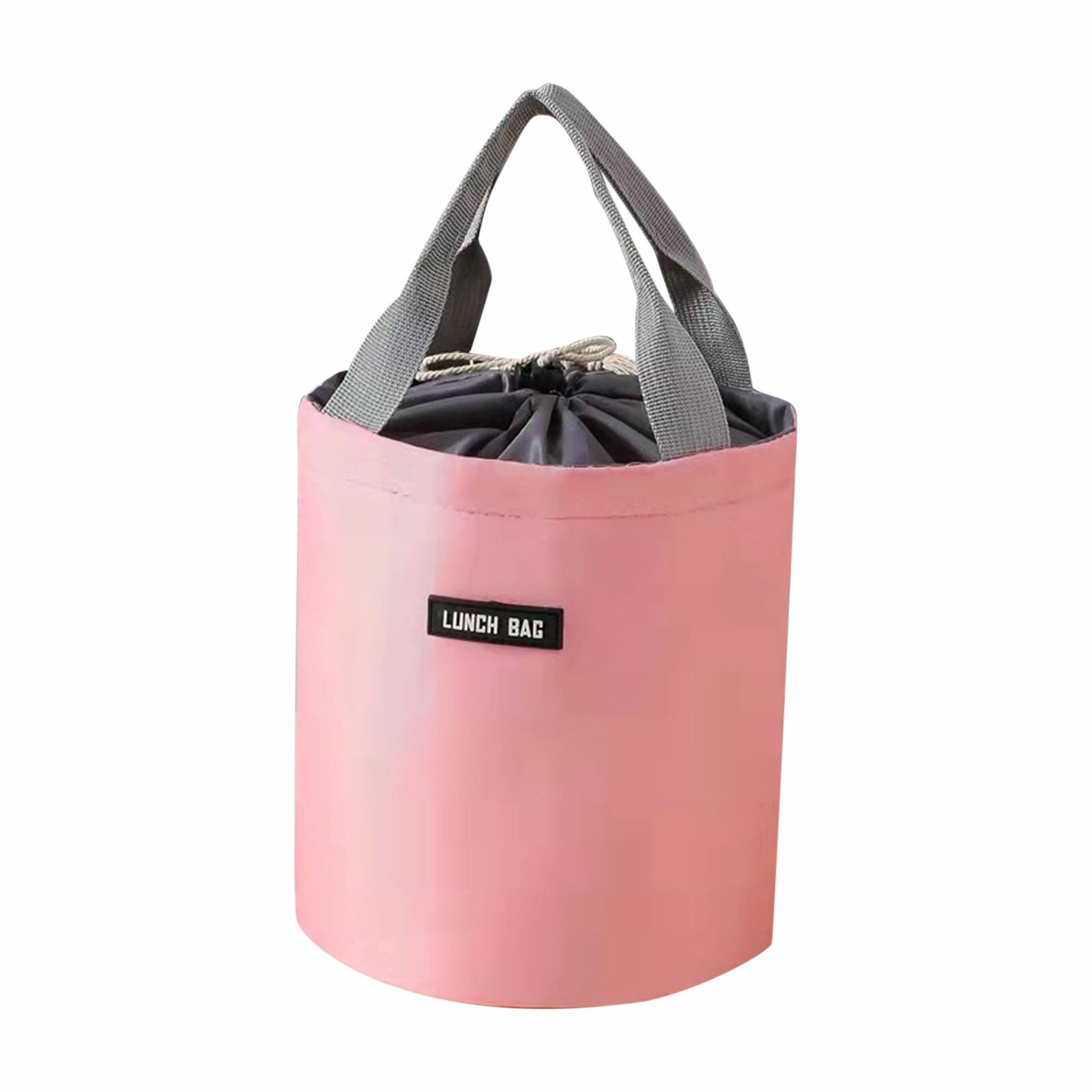 Портативная круглая сумка для обеда NGTEVOOS, изолированная сумка для доставки еды на работу.