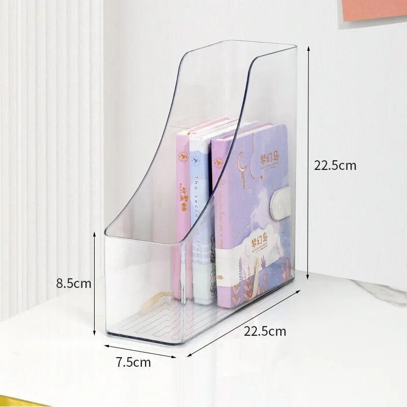 Пластиковый органайзер для книг и документов, 22.5x22.5x8.5 см, Цвет: 1PCS