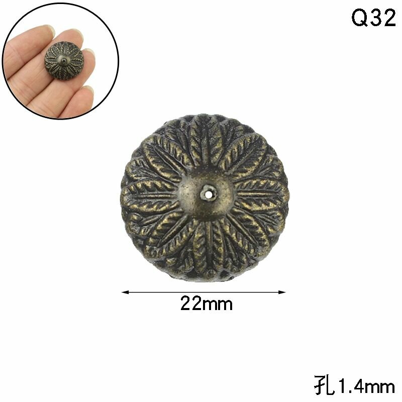 Декоративные элементы из железа, декоративные гвозди из цинкового сплава, цветочные накладки, круглые элементы, декоративные гвозди для подарочных деревянных коробок, накладки из сплава.