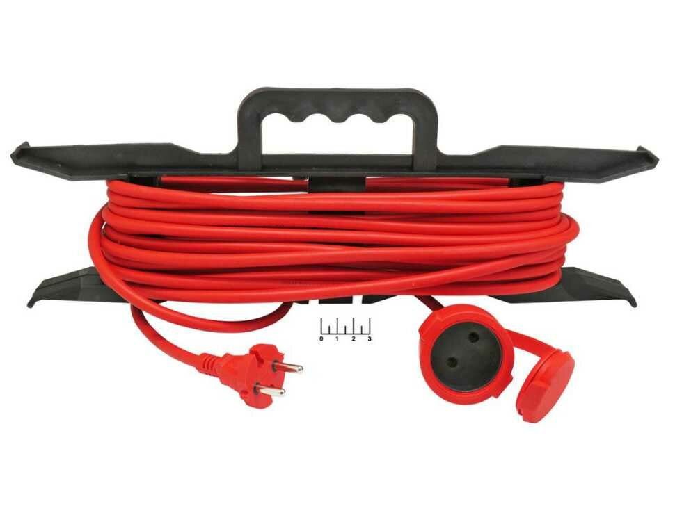 Удлинитель электрический 1/10м на рамке Domtok Арктик (КГ 2*1.5) (max-16A) IP44 (2608)