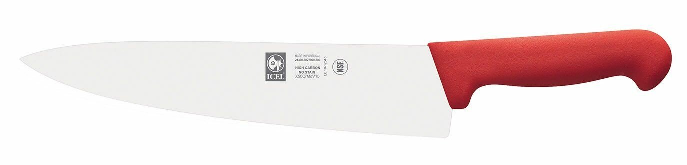 Нож поварской Icel PRACTICA 300/450 мм. красный 1 шт.