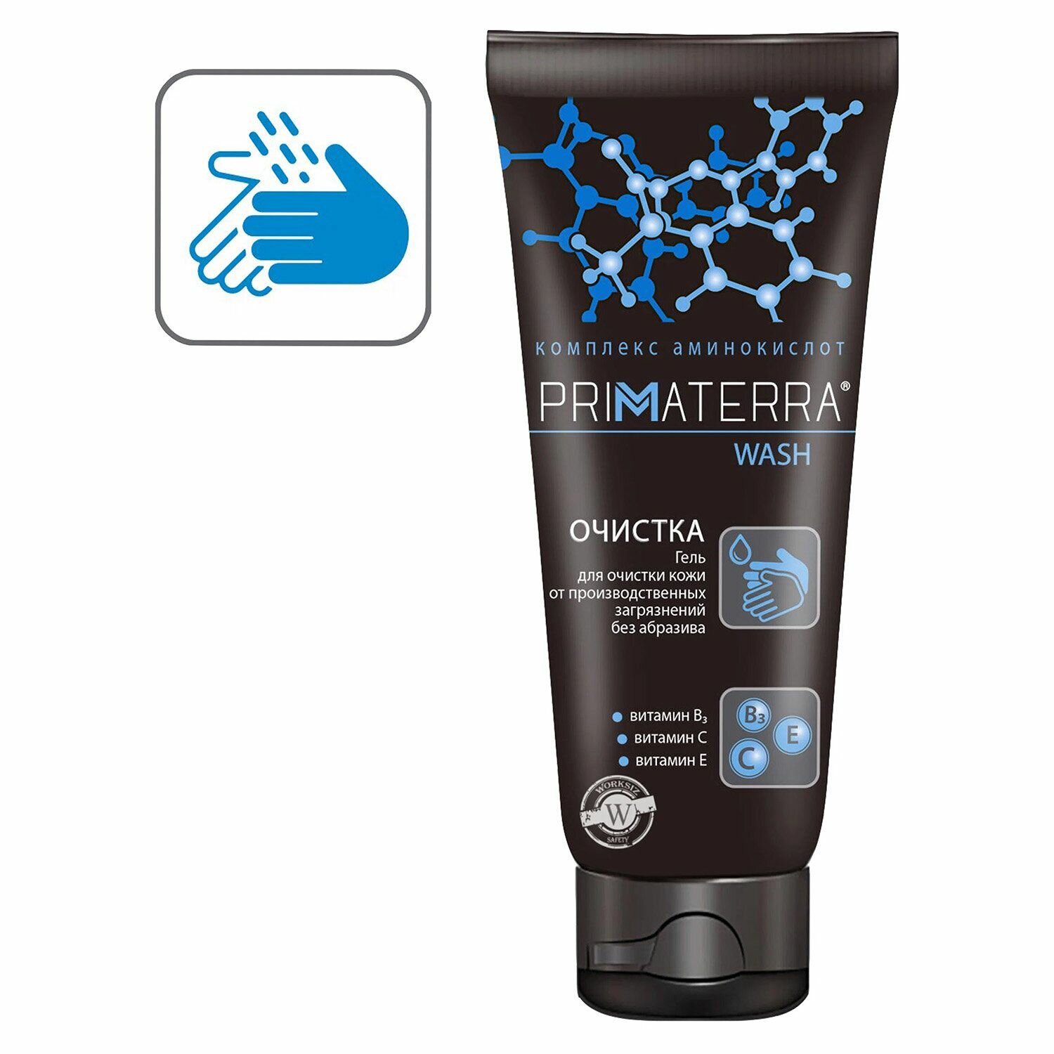 Гель очищающий, 200 мл, PRIMATERRA WASH, для очистки кожи без абразива (3 шт)