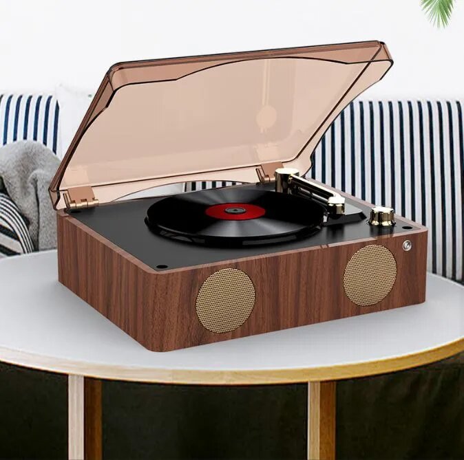 Многофункциональный Hi-Fi-проигрыватель альбомов аудиофильского уровня, беспроводной Bluetooth-динамик в стиле ретро, CD-плеер