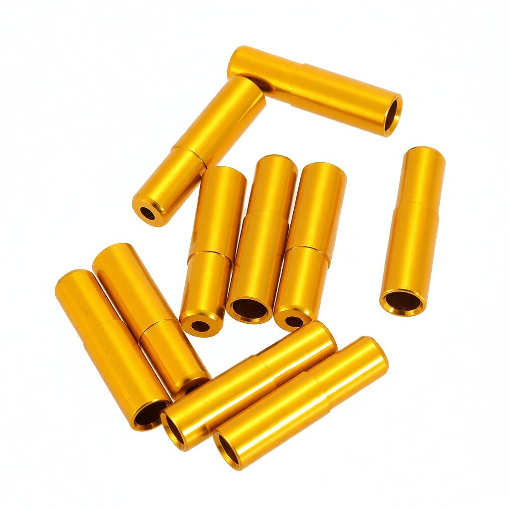 Колпачки Тросиков Переключения: Алюминиевый Сплав Защита От Износа Колпачки Для Оболочки Тросика - Комплект 10 Штук 4 мм 5 мм Для Ремонта Велосипедных И Мотоциклетных Тросиков Переключения