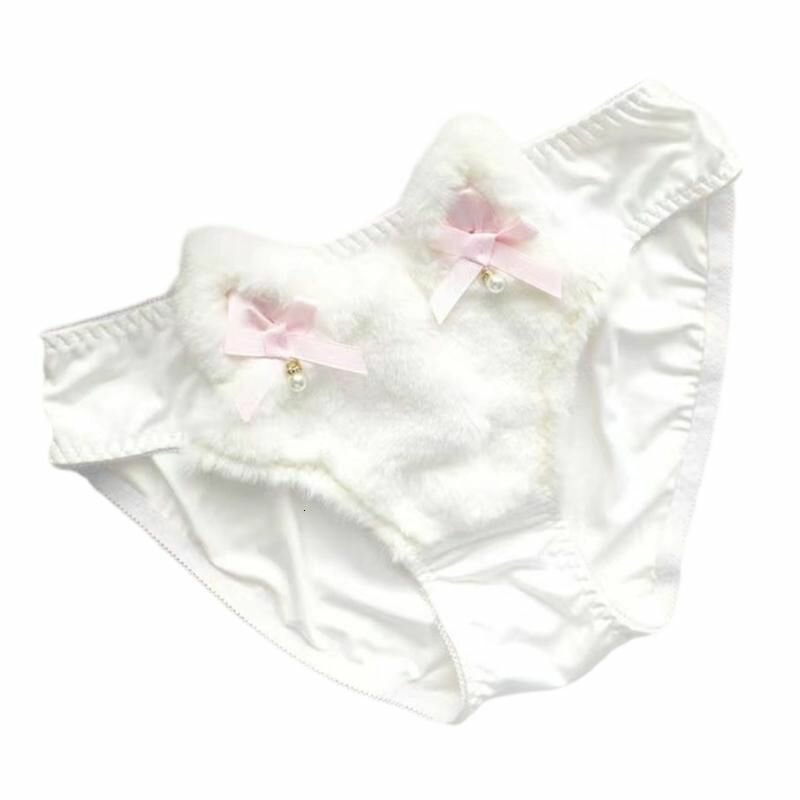 Женские трусики с кошачьими ушками, Белый - M