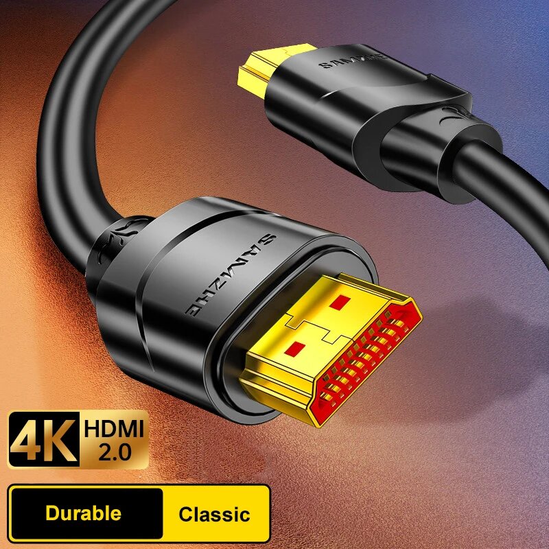 HDMI 2.0 кабель SAMZHE, 1m, черный