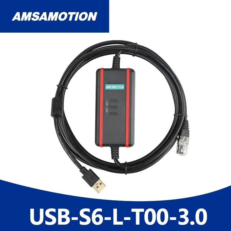 Кабель для передачи данных USB-S6-L-T00-3.0 Подходит для сервопривода серии Inovance IS620P, 600P SV660N SV630P S6N S6F CN3, отладочный провод