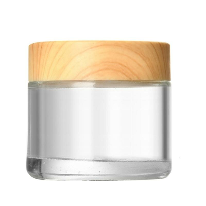 Стеклянные круглые баночки с крышками, 60g