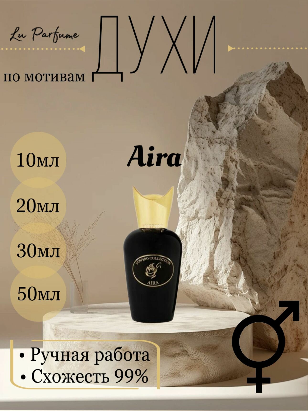 Духи ручной работы по мотивам 'Aira', для мужчин и женщин Lu Parfume
