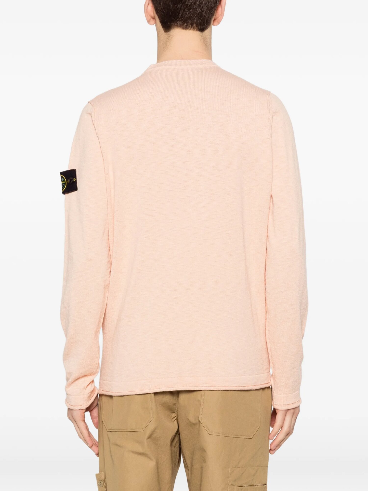 Свитер Stone Island Long-sleeve sweater, размер L, , розовый — фото 1