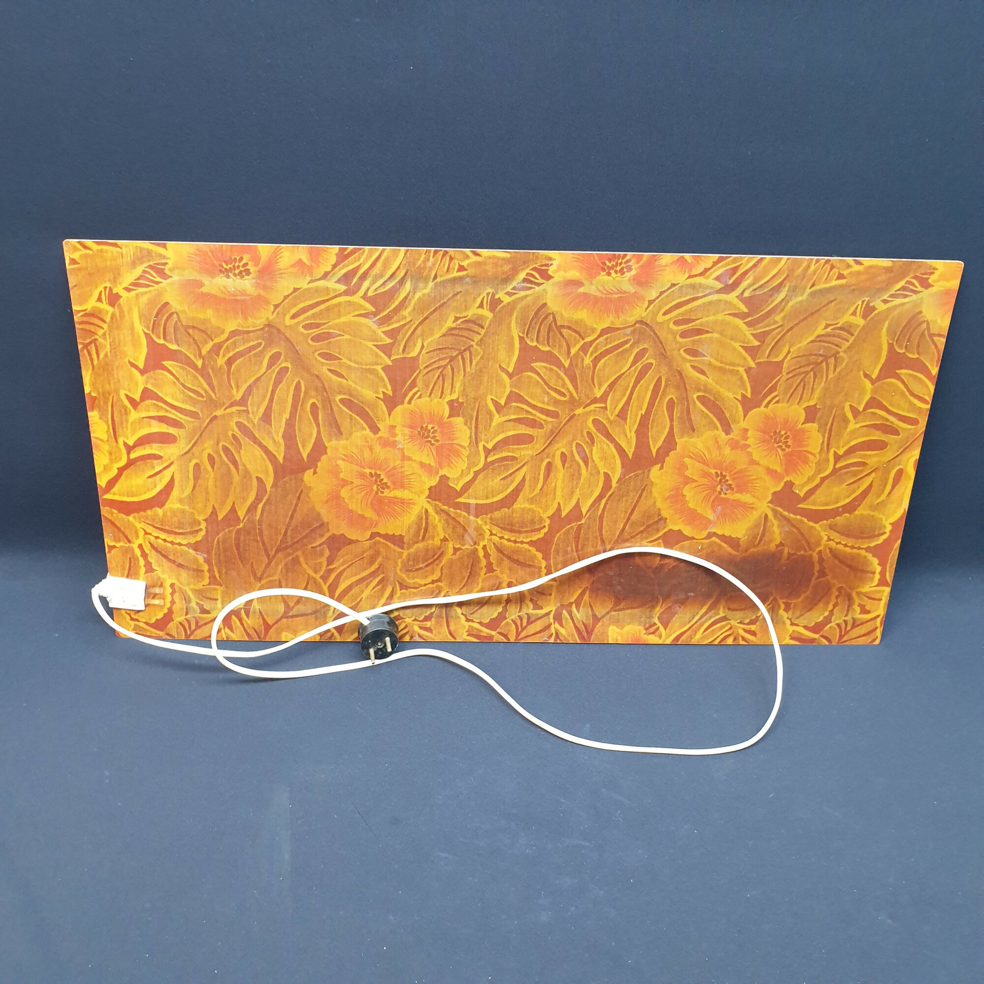 Обогреватель электрический 75х40 см, керамический, рабочий. Винтаж, СССР.