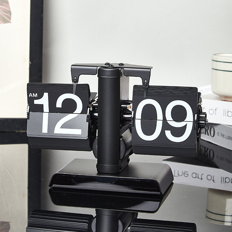 Креативные часы-перевертыши с функцией хранения, практичные настольные часы-перевертыши в стиле минимализм, декоративные часы-шкатулка для украшений.