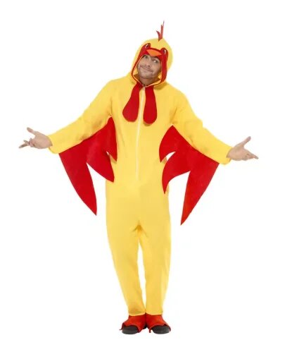 Костюм курицы или петуха, полиэстер, взрослый L