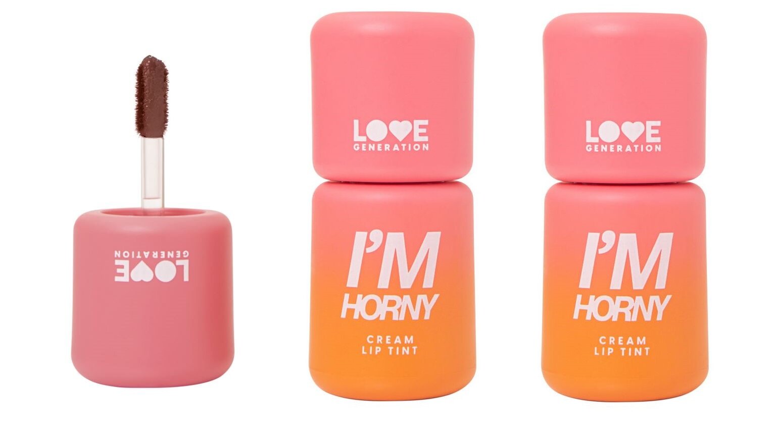 Тинт Love Generation кремовый для губ Lip Tint I'm Horny тон 06 Chillin Caramel коричневый, 3 мл - 2 штуки