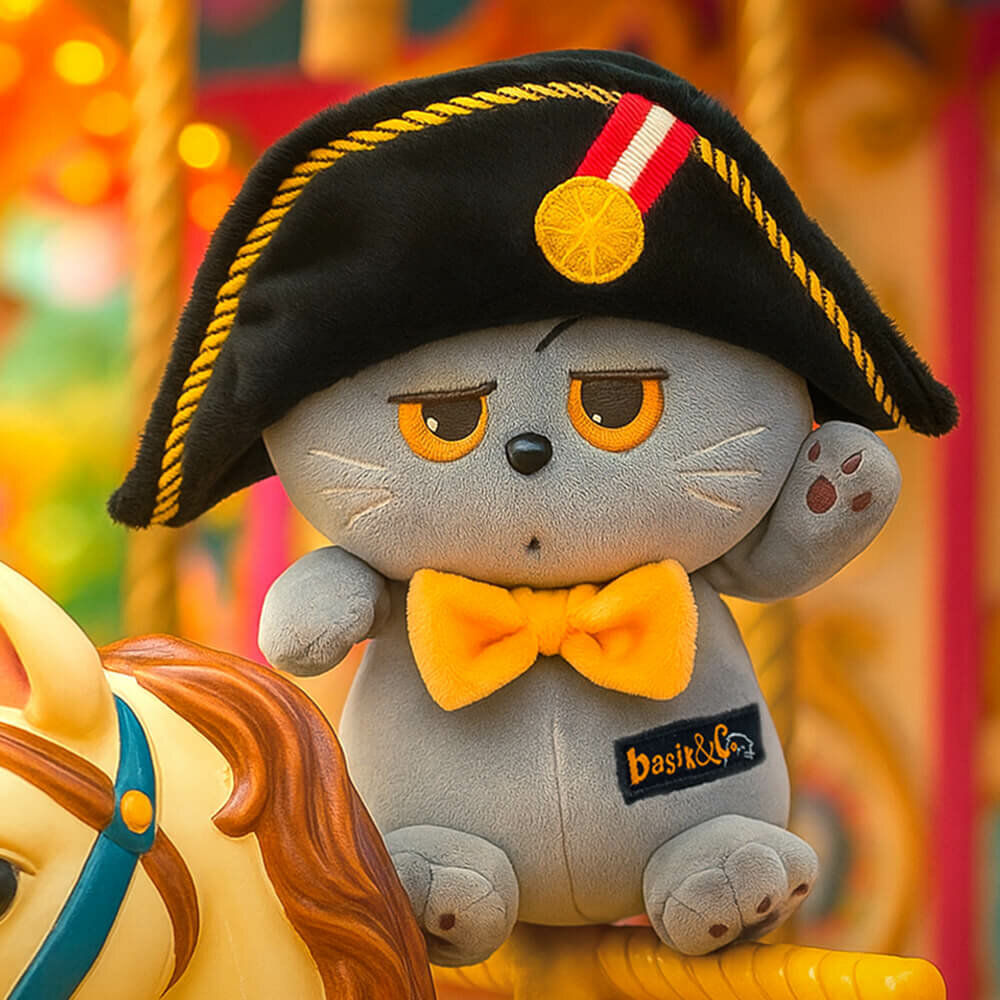 Новинка! Мягкая игрушка BUDIBASA Кот Басик "Наполеон". Коллекция Эмоции (16 см.)